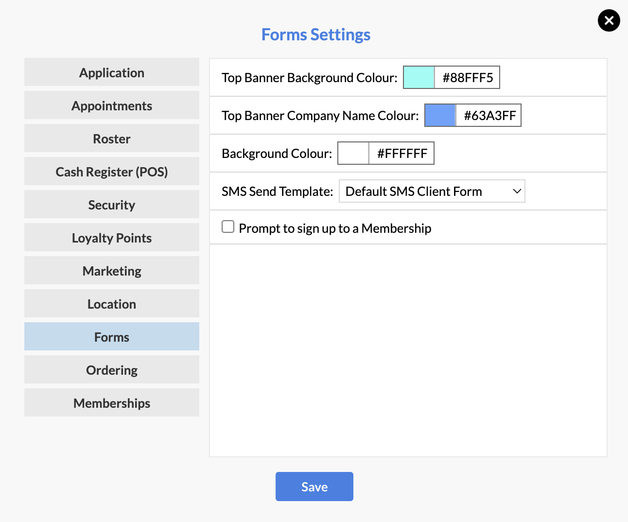 Form Customisation - Edit Form Colours, Change Form SMS Template ...