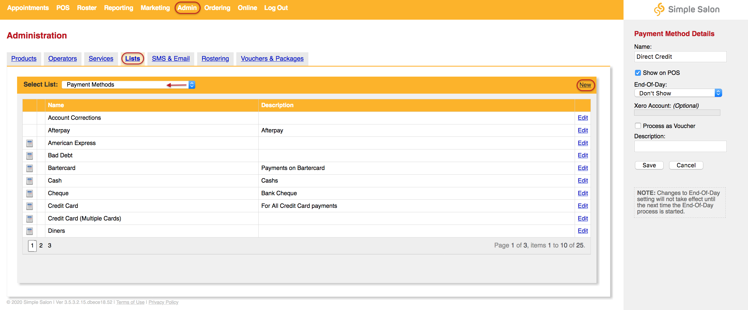 Creating Custom Payment Method Types Simple Salon