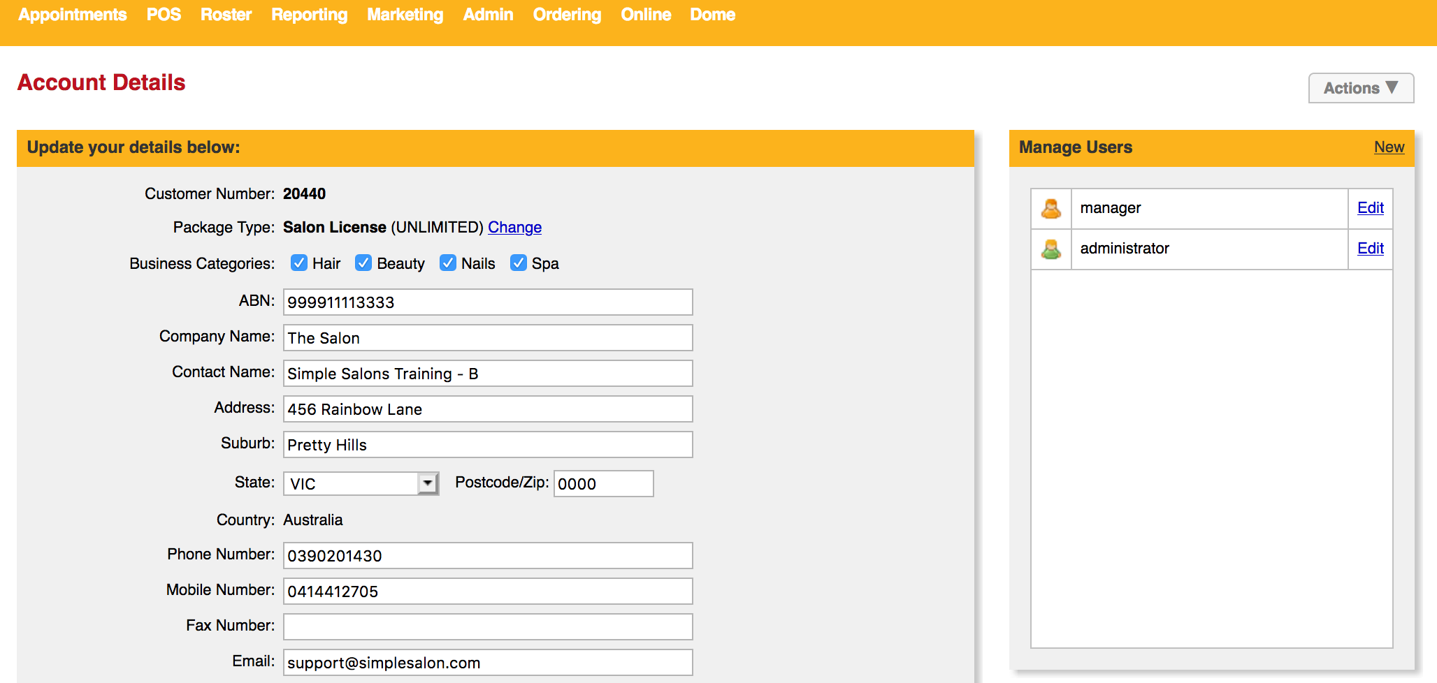 Managing User Access in Simple Salon – Simple Salon